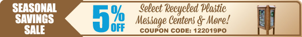 Three Sided Kiosk | Recycled Plastic | Message Centers | Belson Outdoors®