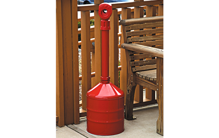 Belson | Gallery | 26811R | Cigarette Butt Can | 5 Gallon - Safety Red
