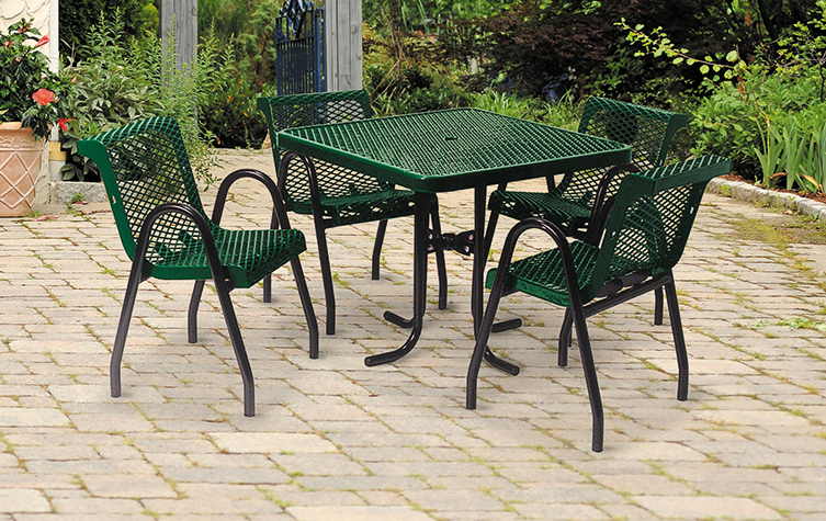 Belson | Gallery | 361L-V | Square Food Court Table with Diamond ...