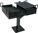 Belson | Gallery | 627SM | Cantilever Pedestal Grill