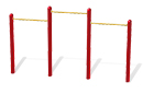 Belson | Gallery | 78000058 | Triple Horizontal Bars | Fitness Equipment