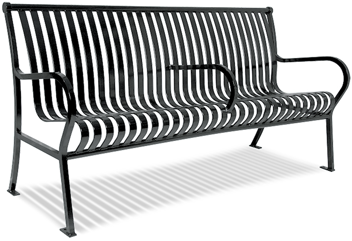 Belson | Gallery | 91C-S6 | Hamilton Collection Slat Style Park Benches