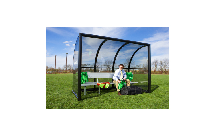 Belson | Gallery | 9B1101 | Elite Referee Shelter with 9' Aluminum Bench