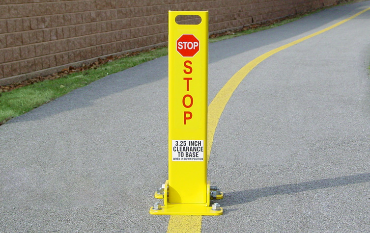 Belson | Gallery | BCB-30 | Collapsible Bollards | Fold Down Vehicle ...