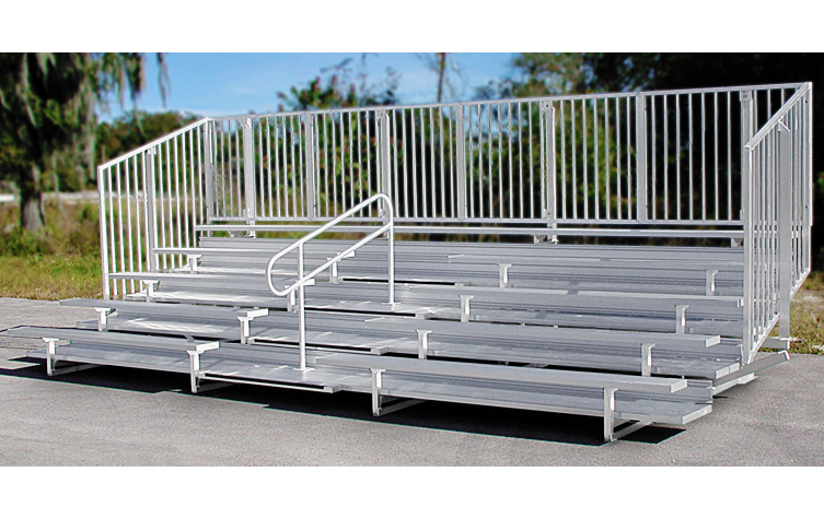 Belson | Gallery | BGS-008 | 5 Row Aluminum Bleacher with Vertical ...