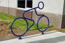 Belson | Gallery | BIKEBR-SF | Bike Shaped Bike Rack | Surface Mount