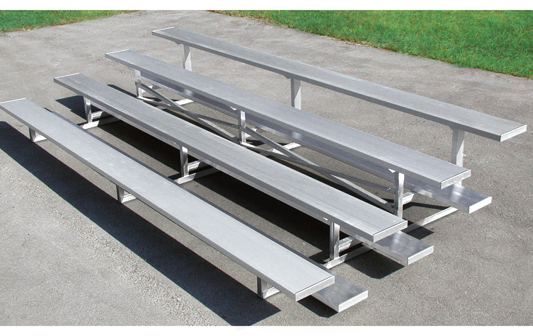 Belson | Gallery | BLU-008 | 4 Row Aluminum Bleacher with Single Footboards