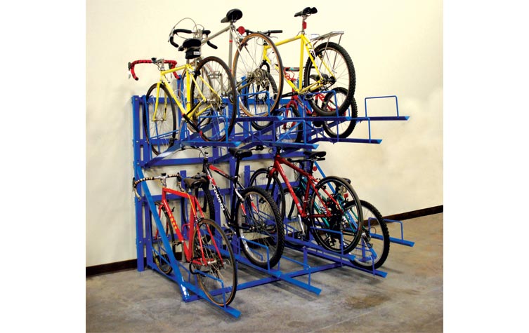 Belson | Gallery | BSH-8-FS-P | Horizontal Free Standing 8 Bike Rack ...