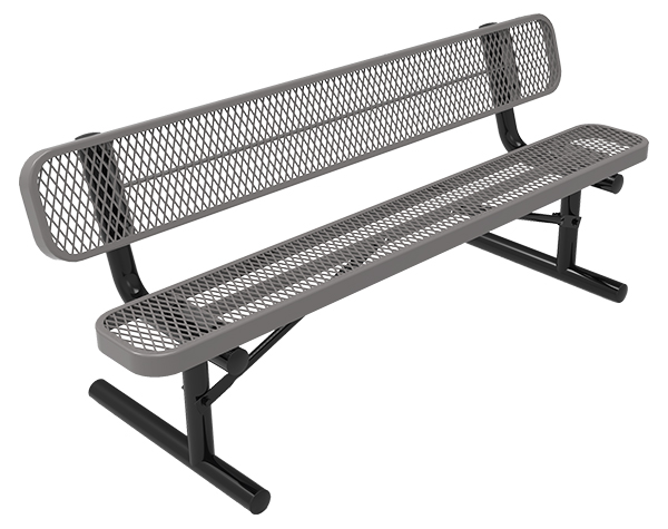 Belson | Gallery | BSWB6P-EA | Coated Steel Benches with Back ...