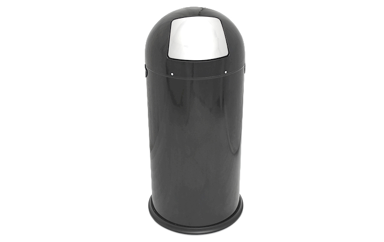 Belson | Gallery | CBTR-14DTD-BK | Push Door Dome Top Trash Cans | 14 ...