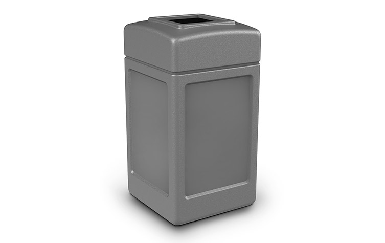 Belson | Gallery | DC-732103 | 42 Gallon Square Waste Container | Gray