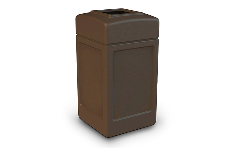 Belson | Gallery | DC-732137 | 42 Gallon Square Waste Container | Brown