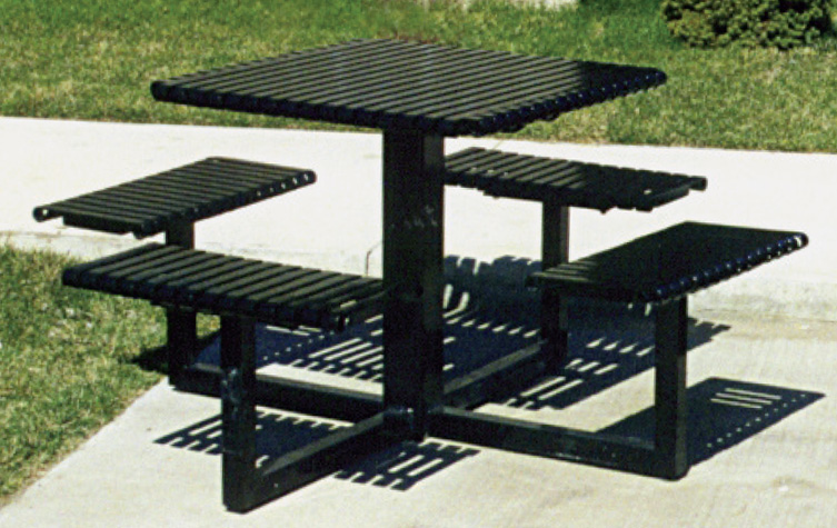 Belson | Gallery | EST | English Series Square Powder-Coated Steel Table