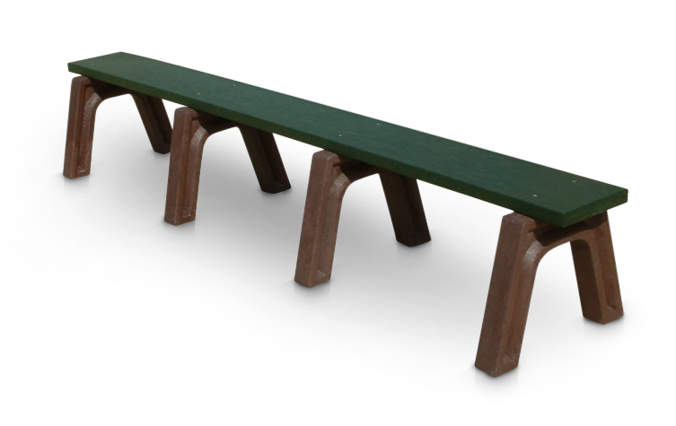 Belson | Gallery | LB8NB-P | Landmark Recycled Plastic Park Bench | 8' Length