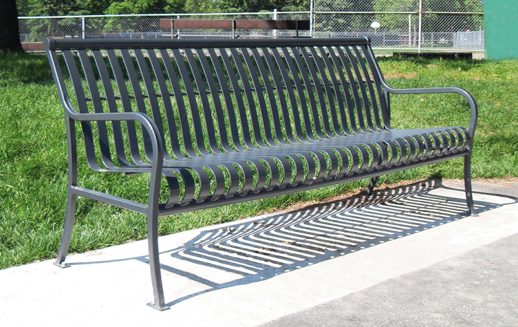 Belson | Gallery | P6 | 6' Ribbed Steel Bench