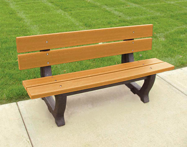 Belson | Gallery | PB4-PET | 4' Modern Style Recycled Plastic Bench