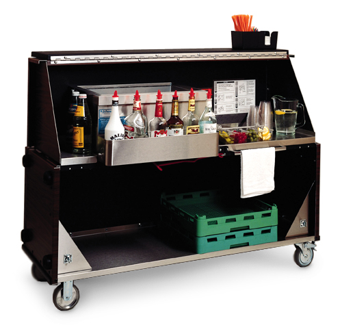 Belson | Gallery | PB5-24IB-BK | Easy Fold Up Portable Bar | StowAway®