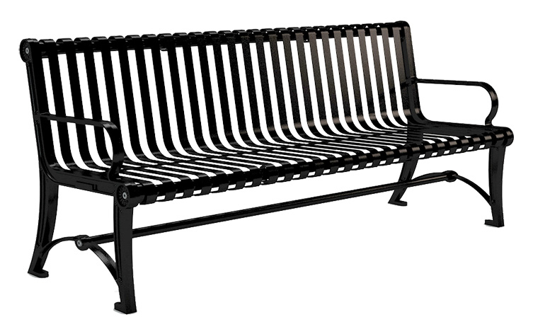 Belson | Gallery | pb6-blair | Blair Series Steel Park Bench