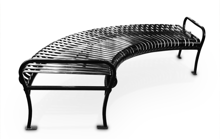 Belson | Gallery | pcb-72-90 | 90 Degree Premier Circular Backless Bench | 72" I.D.