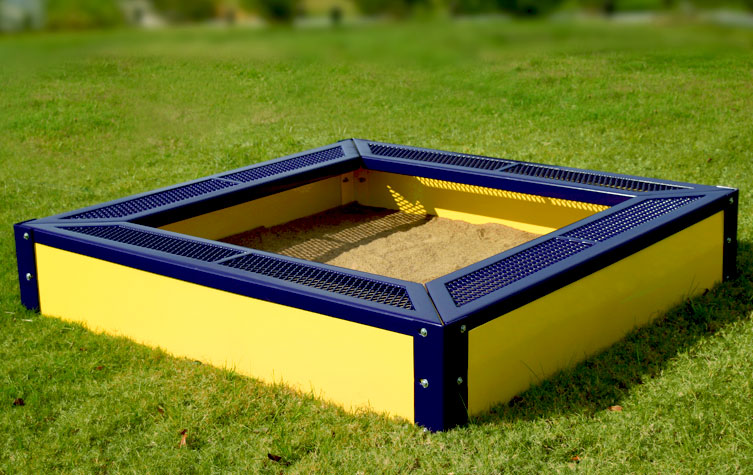 Belson | Gallery | SANDBOXSQ | Expanded Steel Square Commercial Sandbox ...