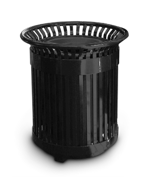 Sentinel Series 24 Gallon Litter Receptacle | Steel | Trash Receptacles ...