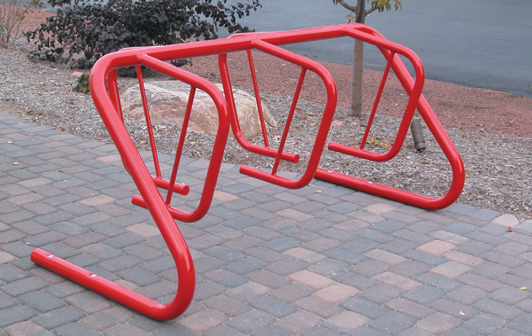 Belson | Gallery | SPR-DBL-5-FS-P | Spartan™ Bike Racks | Double Sided ...