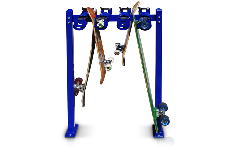 Belson | Gallery | SRS-DBL-8-SF-P | Skateboard Security Rack | Double ...