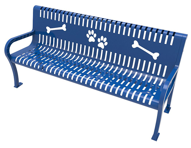 Belson | Gallery | TBARK-954-W6 | 6' Pooch Perch Bench | Wave Pattern