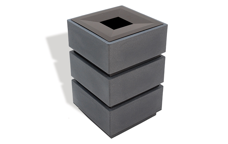 Belson | Gallery | TF1071 | 40 Gallon 3-Tier Square Plastic Waste ...