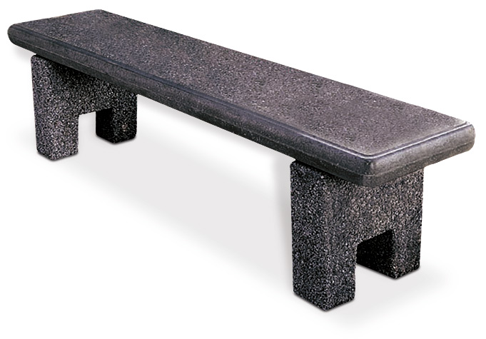 Belson | Gallery | TF5043 | Concrete Flat Bench with Block Legs