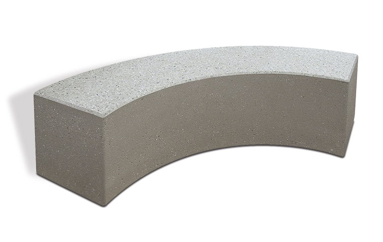 Belson | Gallery | TF5116 | Radius Concrete Park Bench