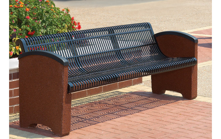 Belson | Gallery | TSSCBEN6 | Thermoplastic and Aggregate Park Bench ...
