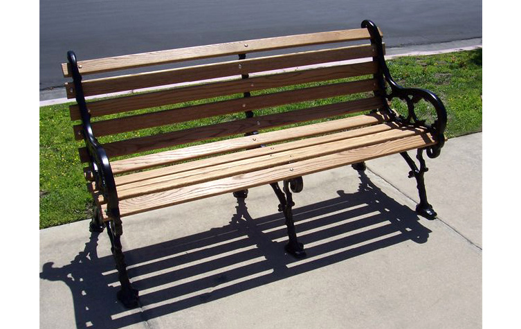 Belson | Gallery | WBP-60-W | Woodland Style Wood Park Bench | 60" Length
