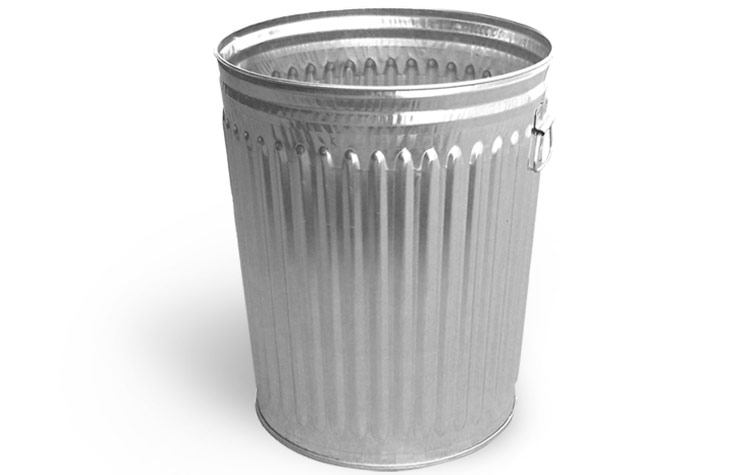Belson | Gallery | WCD32C | Commercial-Duty Galvanized Can Only | 32 Gallon